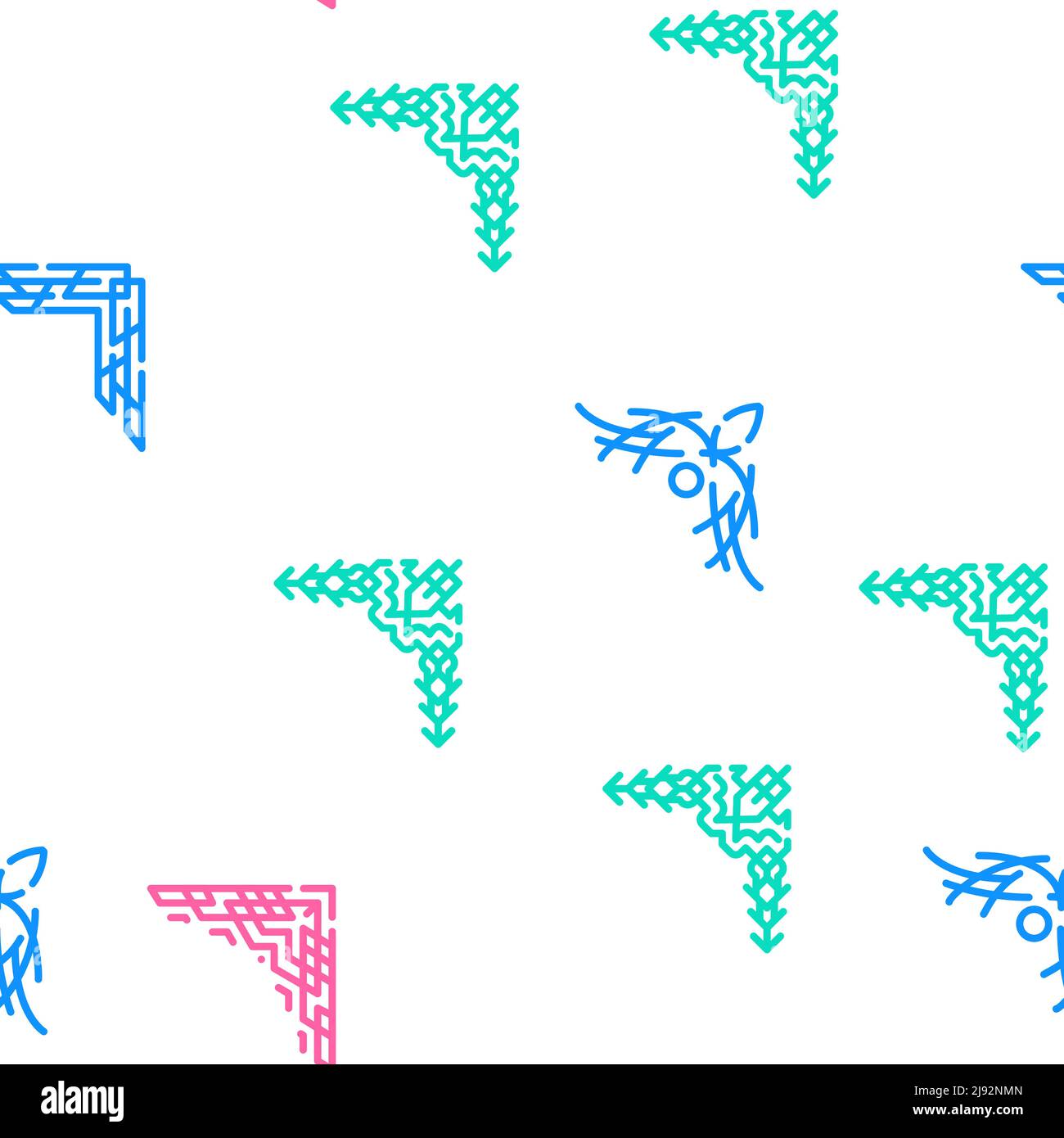 Corner Decoration Vector Seamless Pattern Stock Vector Image & Art - Alamy