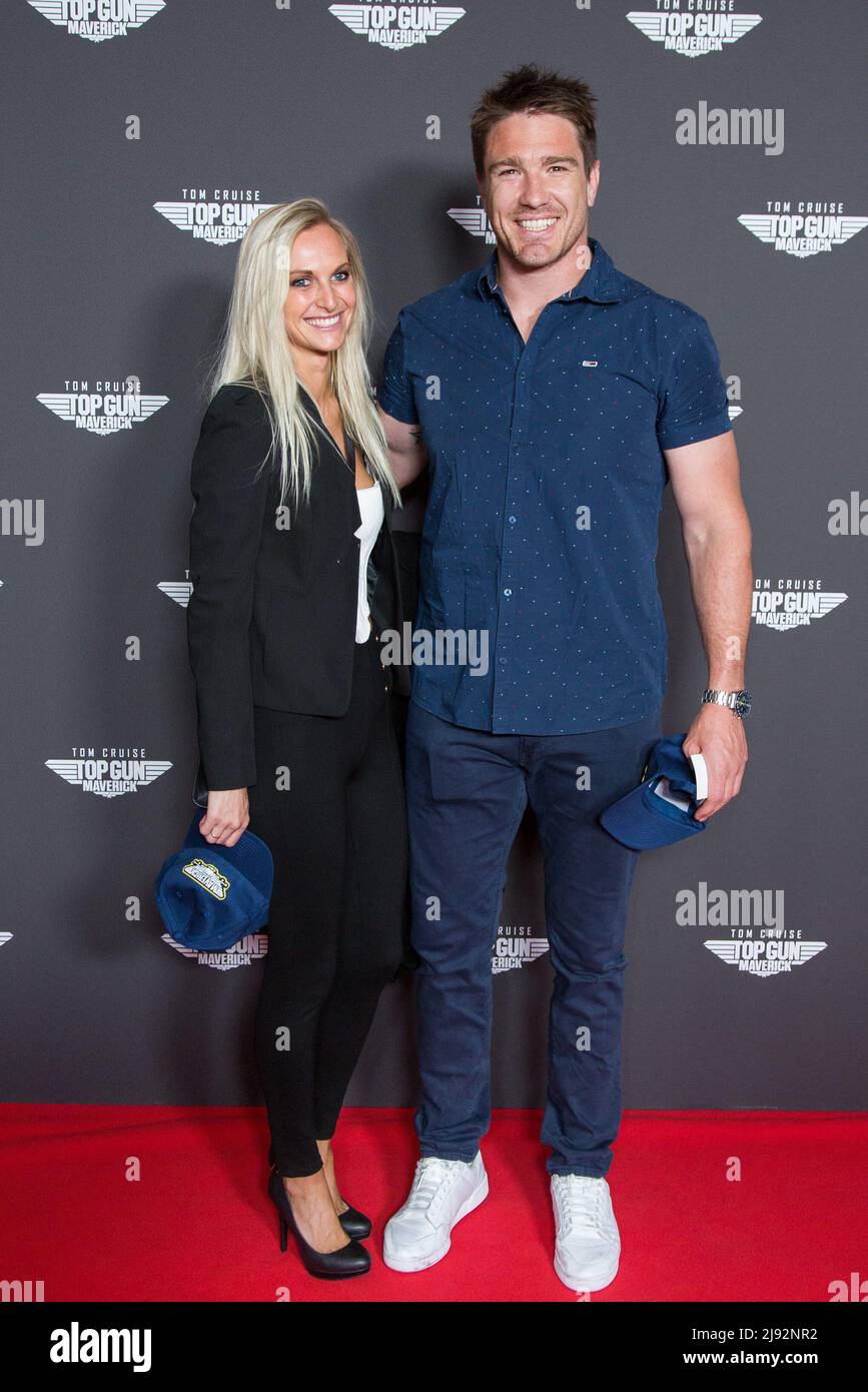Bernard Le Roux of Racing 92 and his wife Marzanne Van Der Merwe attend ...