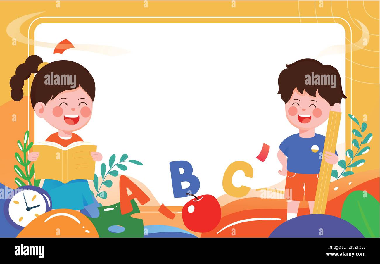 Cartoon school classroom Stock Vector Images - Alamy