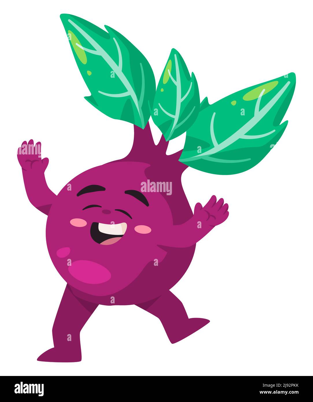 Beetroot beets illustration of dancing vegetable cheerfull caricature ...