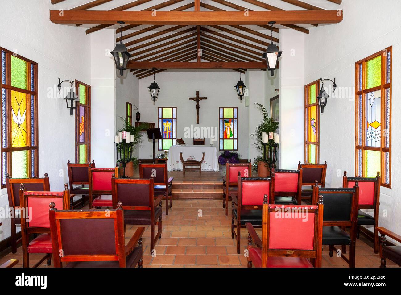 July 10, 2021 Interior Old Catholic Church Without People Stock Photo ...