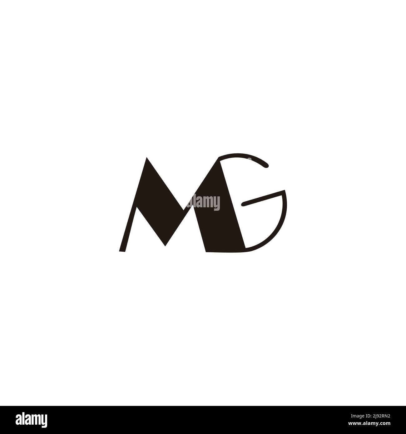 letter mg simple fashion clothing logo vector Stock Vector Image & Art ...