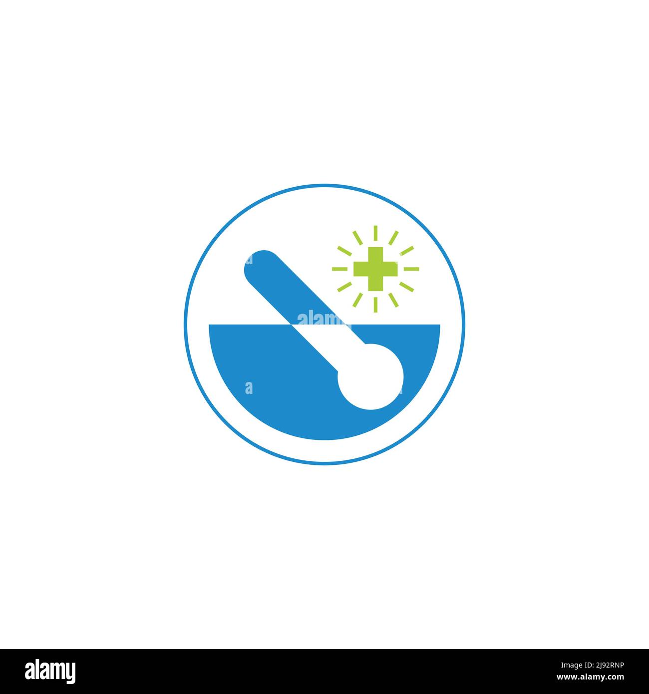water traditional natural plus medical herbs symbol logo vector Stock ...