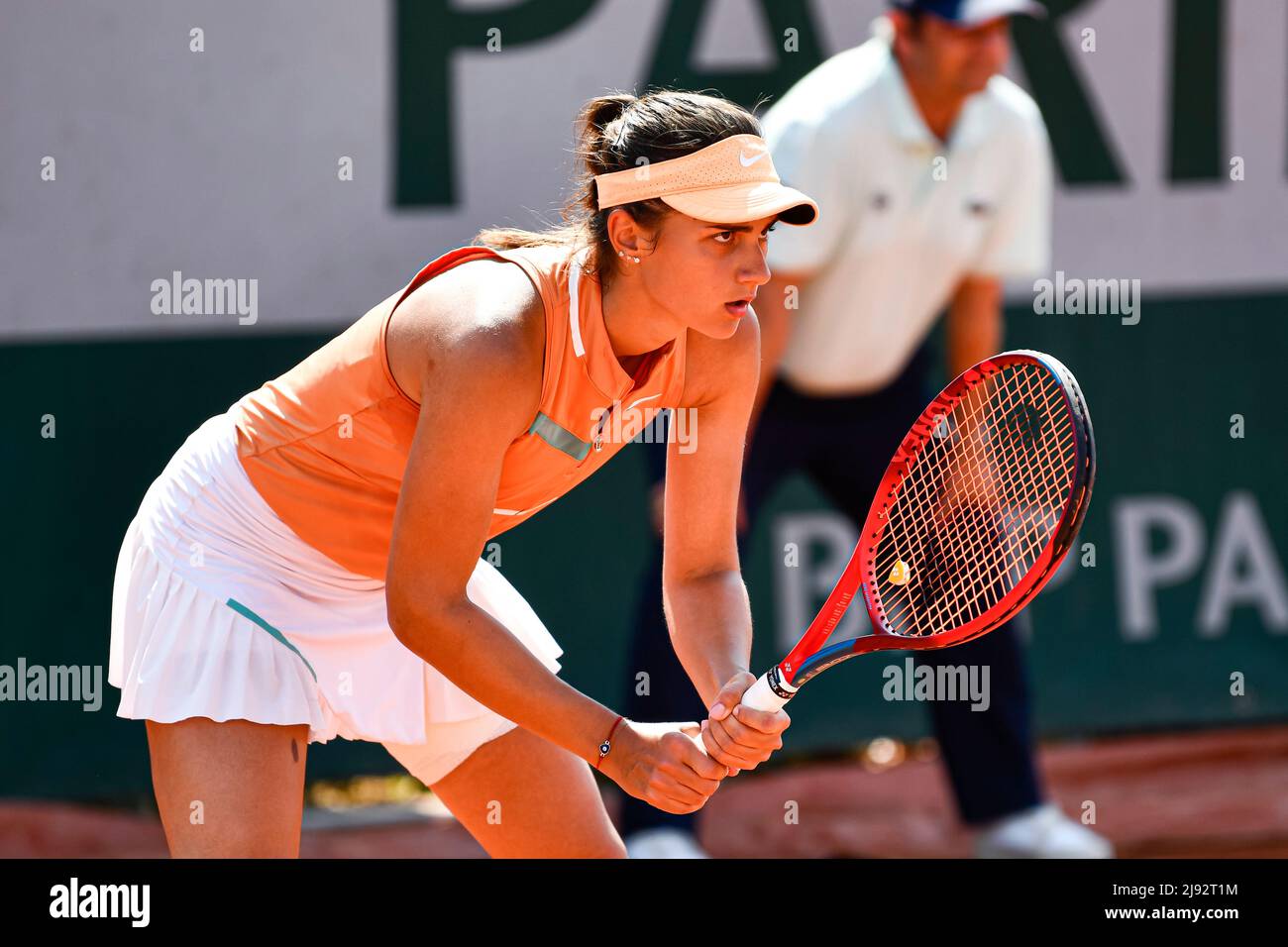 Anastasia Gasanova of Russia during the French Open (Roland-Garros ...