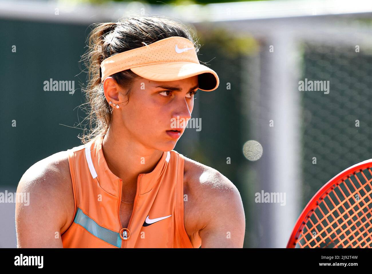 Anastasia Gasanova of Russia during the French Open (Roland-Garros ...