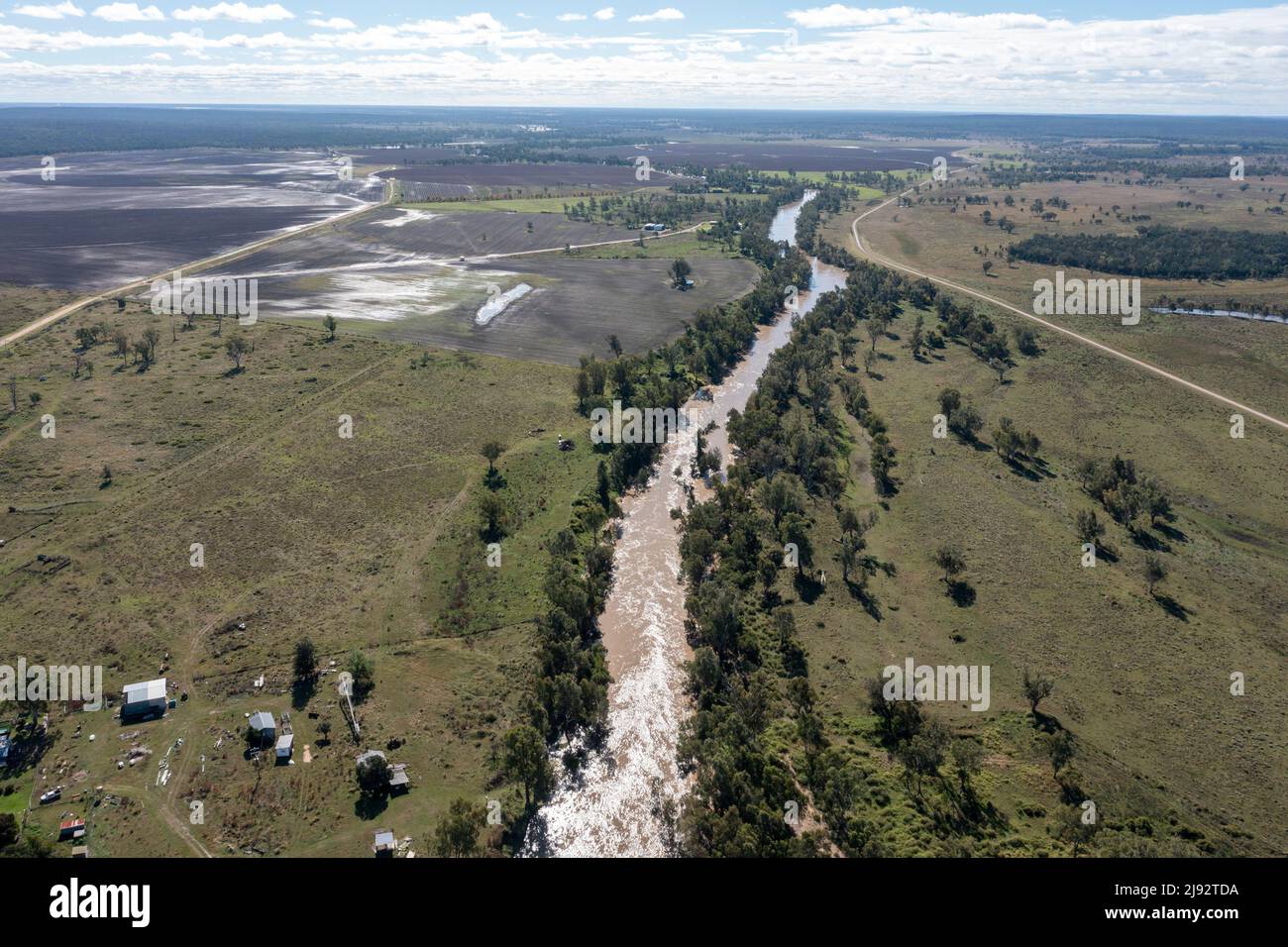The Macintyre river, near Yetman in northern New South Wales, Australia ...