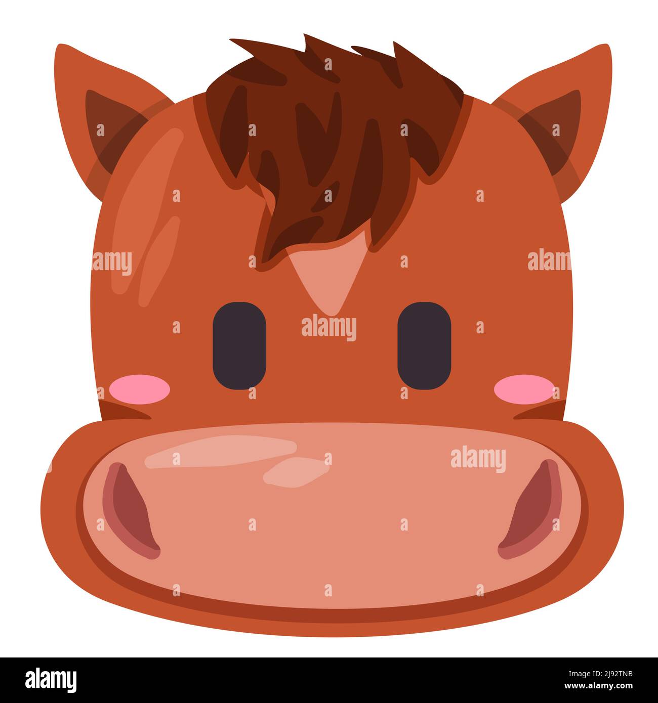 Cartoon horse head hi-res stock photography and images - Alamy