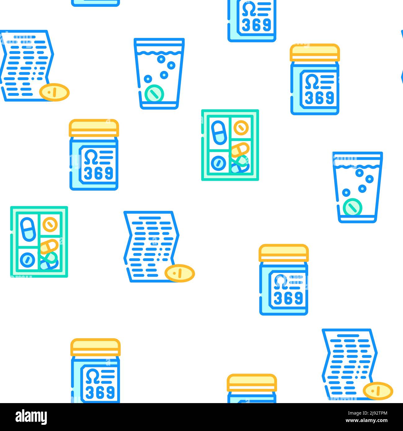 Pills Medicaments Vector Seamless Pattern Stock Vector Image & Art - Alamy