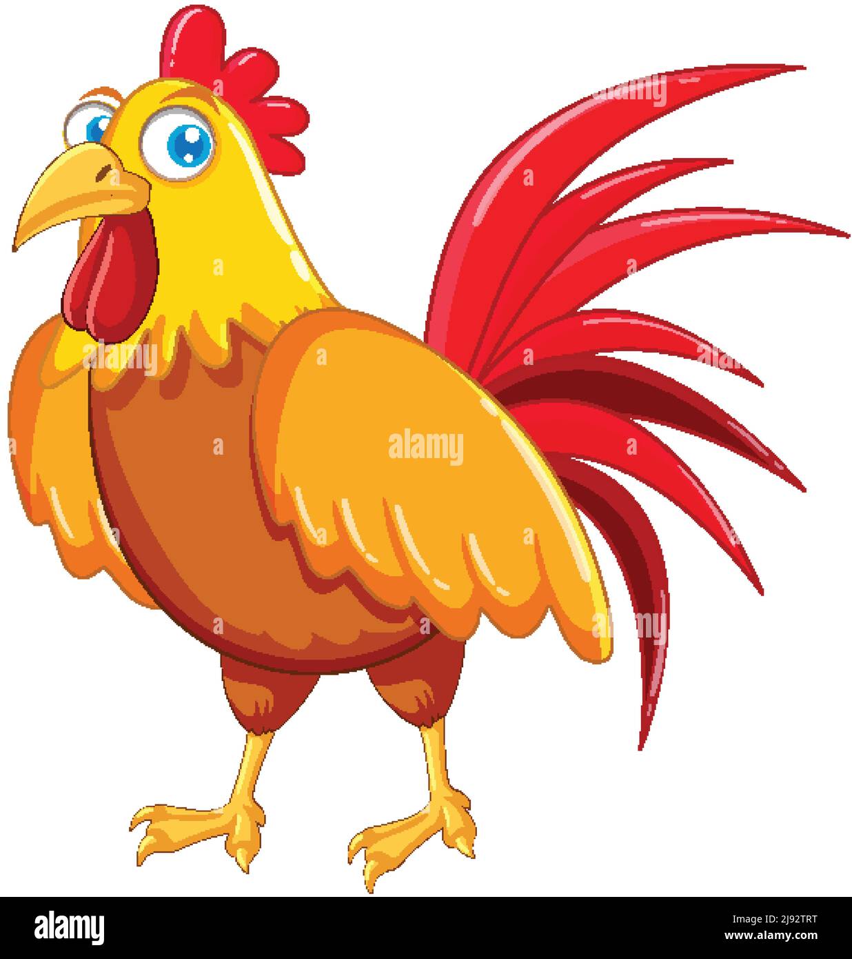 A chicken cartoon character illustration Stock Vector Image & Art - Alamy
