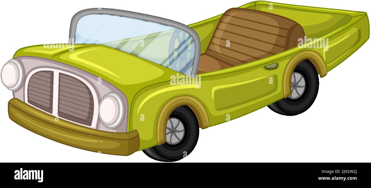 Vintage car in cartoon design illustration Stock Vector Image & Art - Alamy