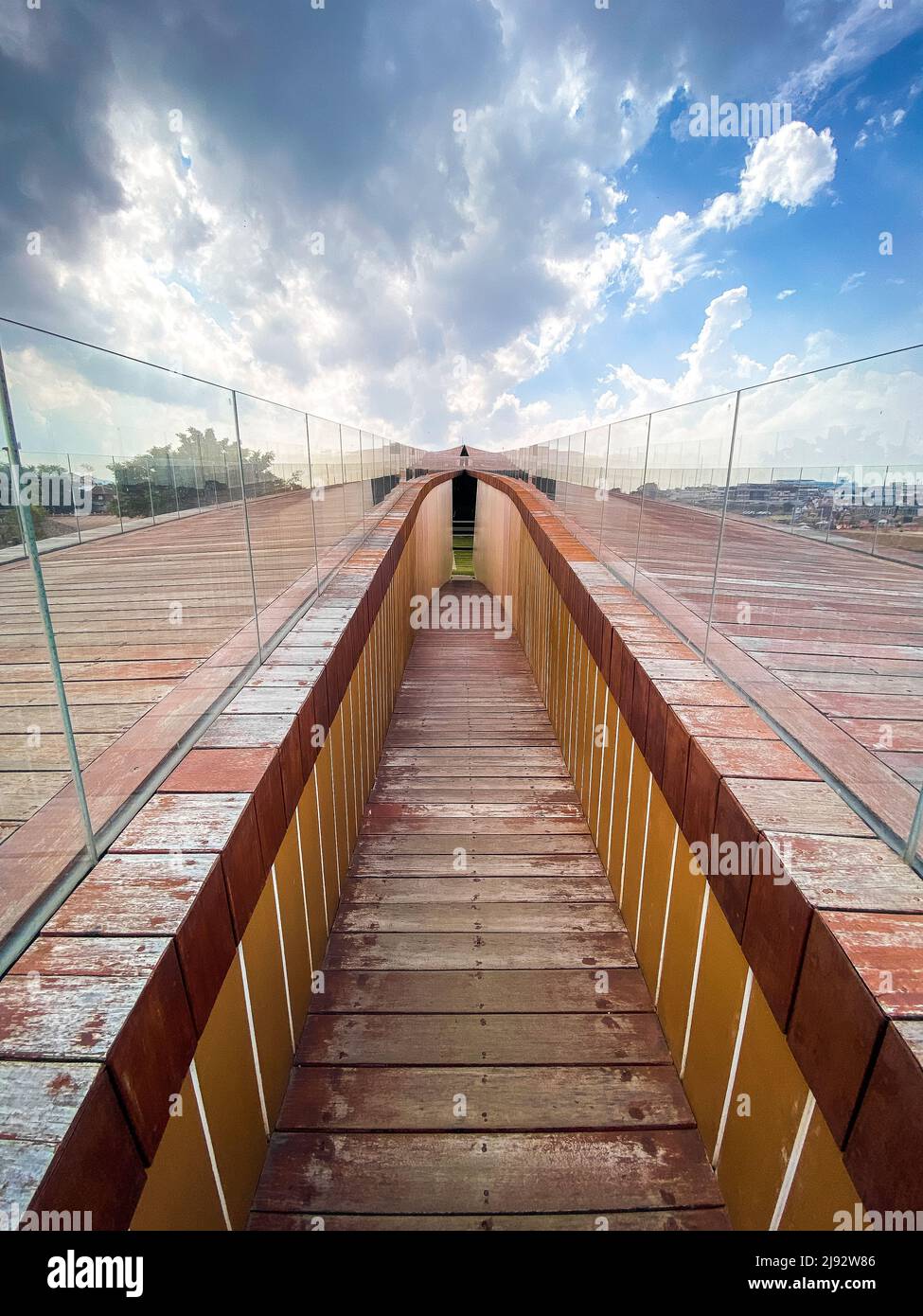 Pa San bridge (or Pasan bridge) on the Chao Phraya River in Nakhon ...