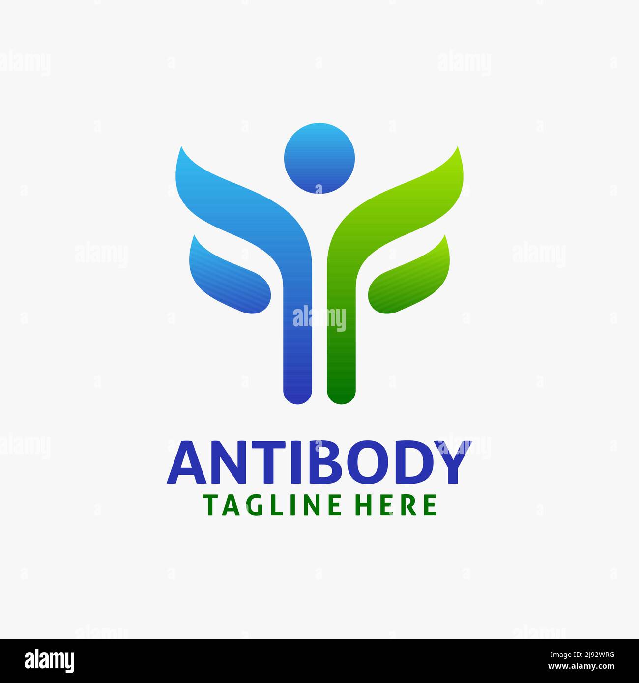 Healthy antibody logo design Stock Vector Image & Art - Alamy