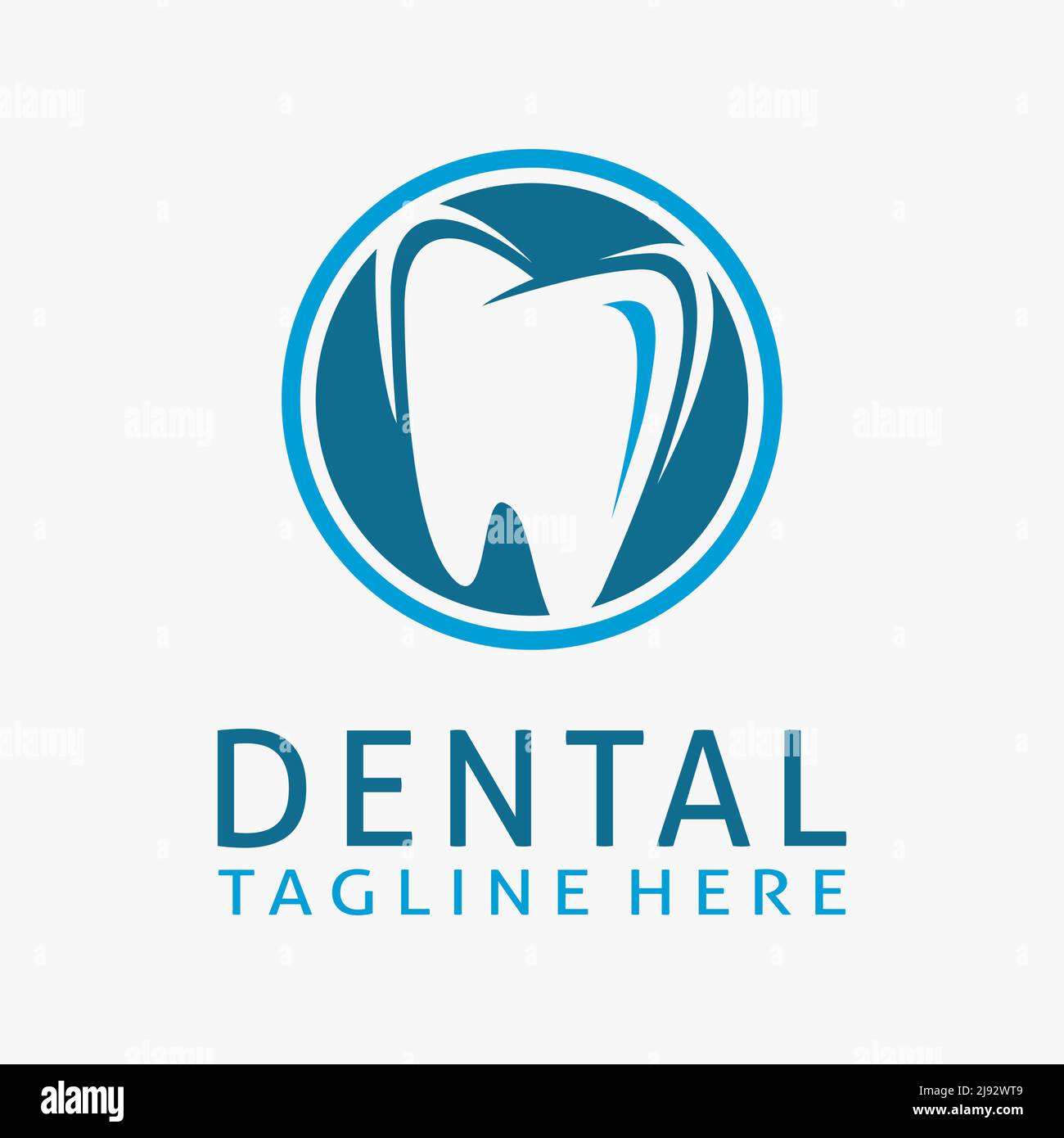 Dental care logo design Stock Vector Image & Art - Alamy