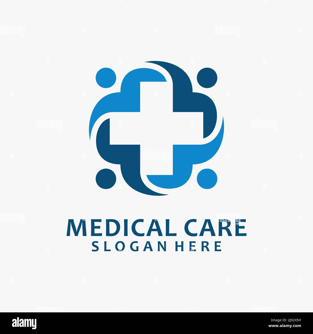 Medical care logo design Stock Vector Image & Art - Alamy
