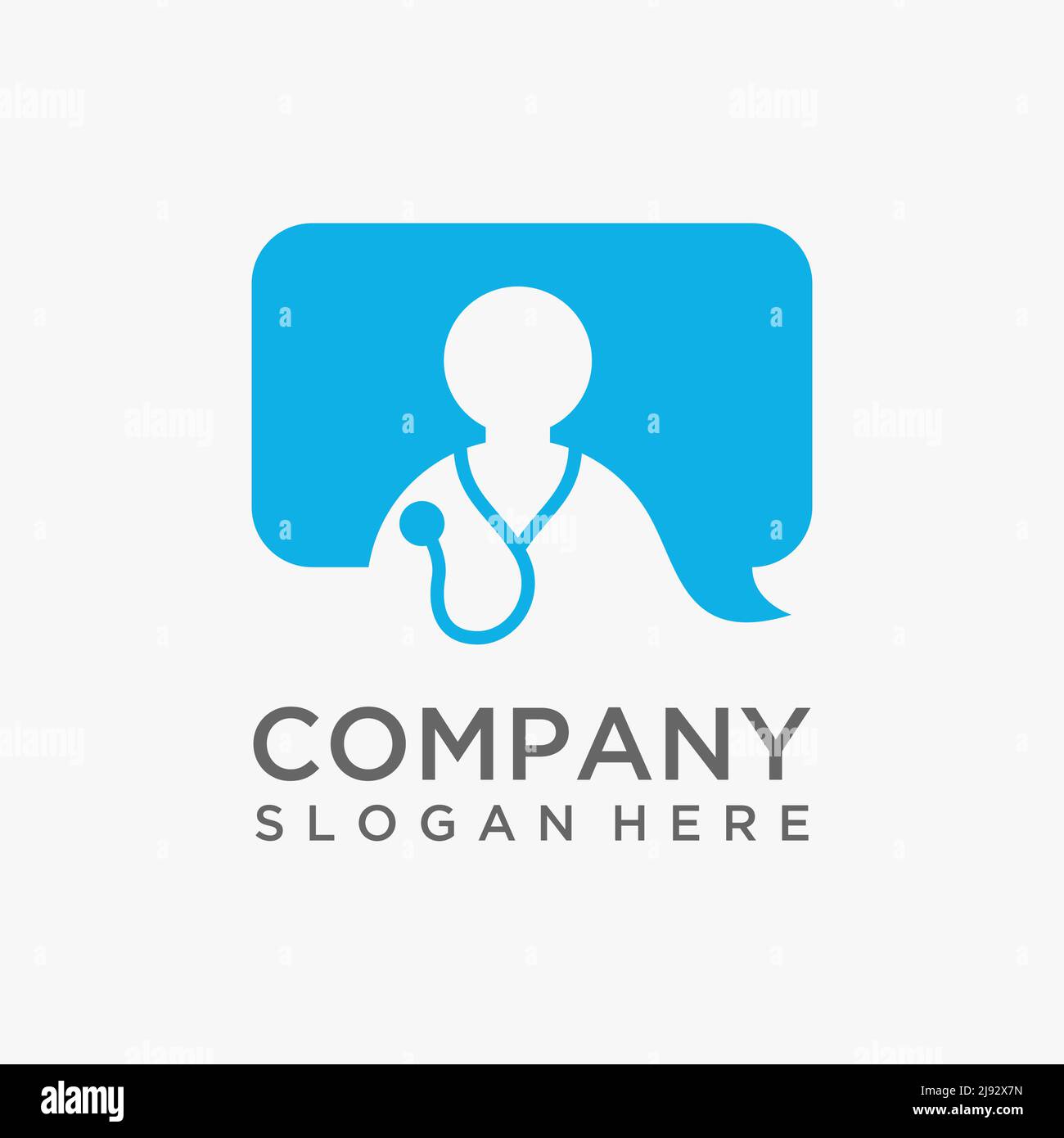 Doctor chat logo design Stock Vector Image & Art - Alamy