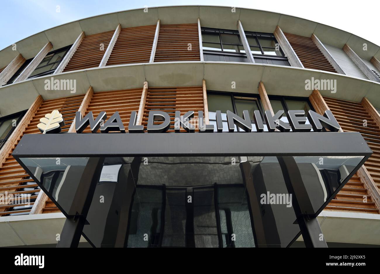 Eisenberg, Germany. 19th May, 2022. The new building of the ...