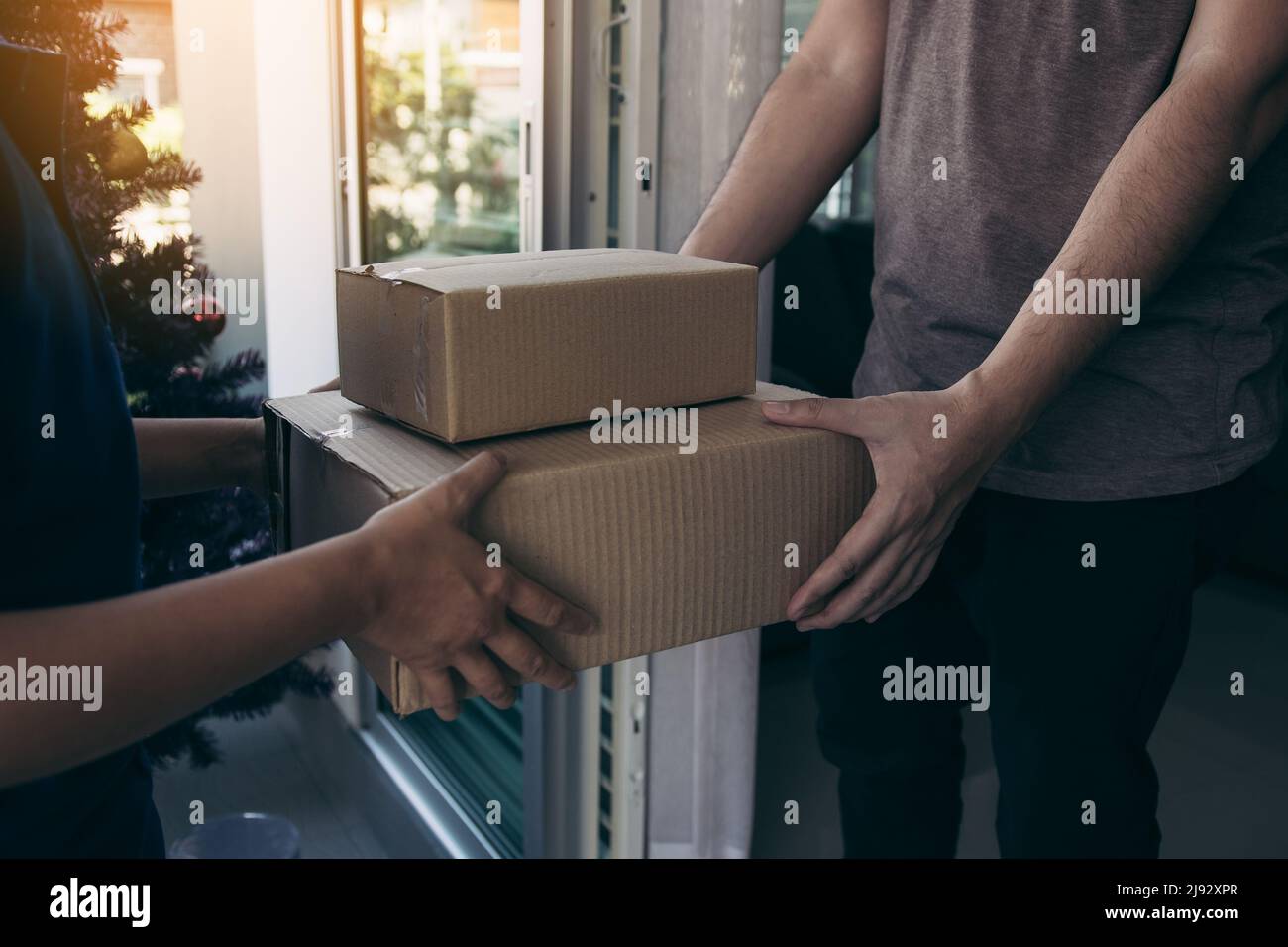 American mailman delivering mail hi-res stock photography and images ...