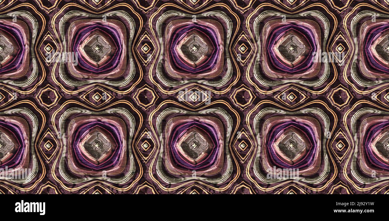 Earthy colours antique victorian geometric seamless border pattern in ...