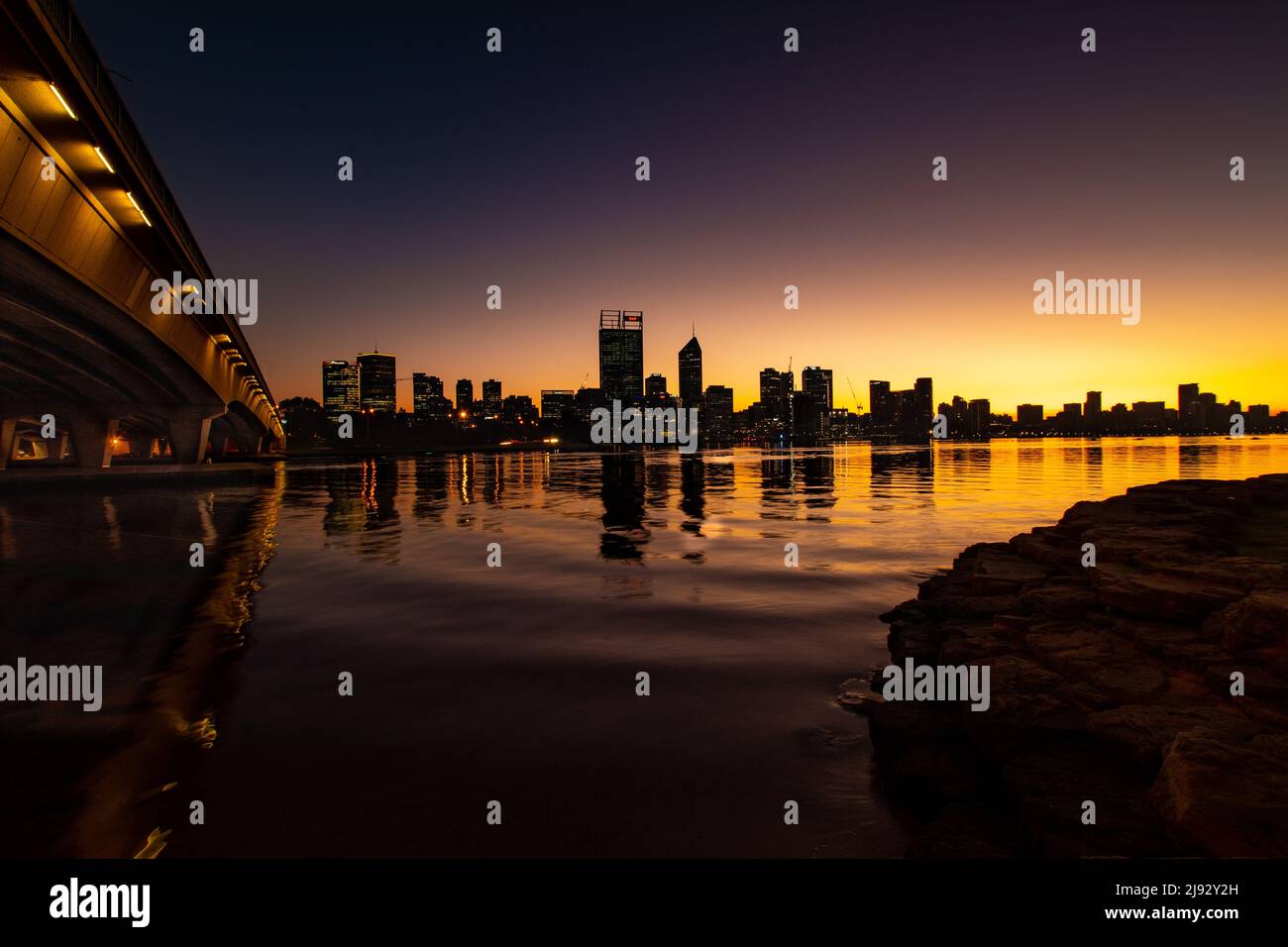 PERTH WESTERN AUSTRALIA SUNRISE Stock Photo - Alamy