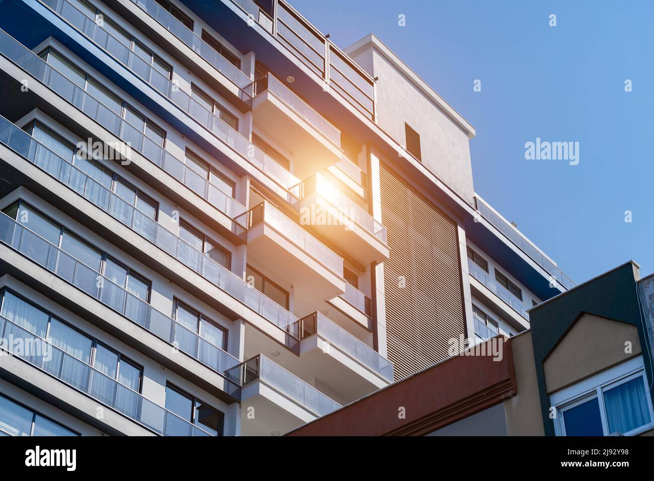 Penthouse condominium building hi-res stock photography and images - Alamy