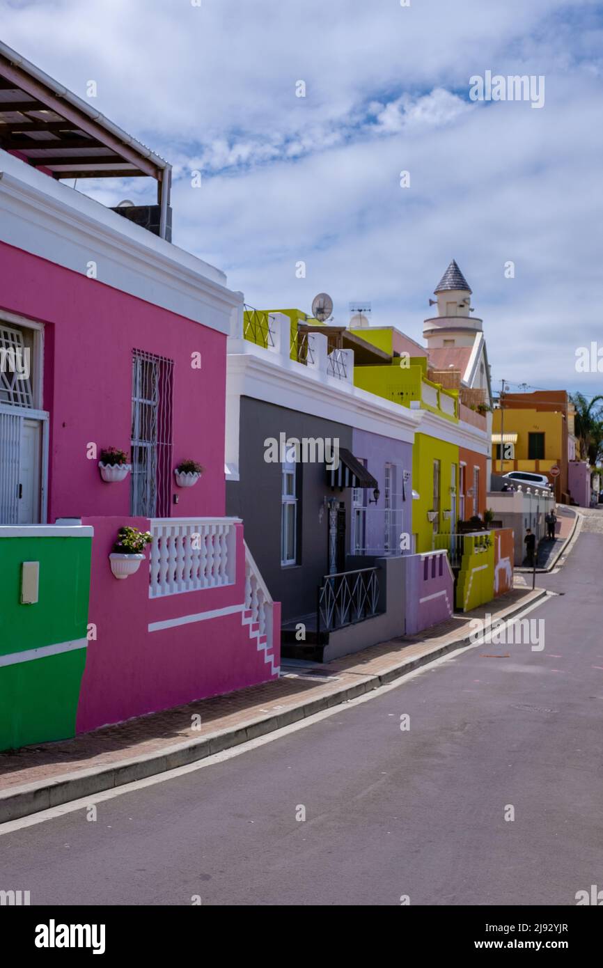 Bo Kaap Township in Cape Town, colorful house in Cape Town South Africa ...