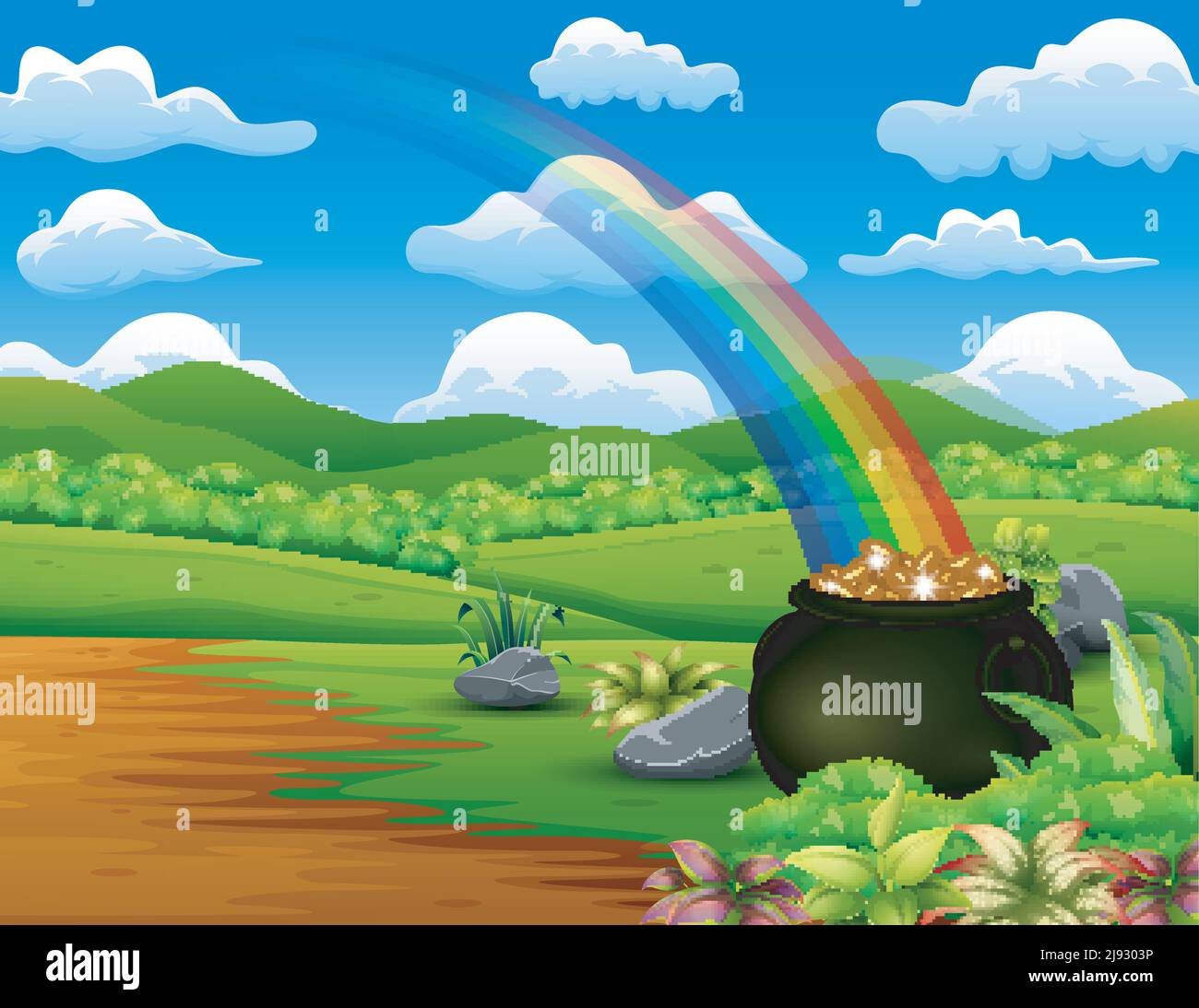 Pot of gold hd widescreen hi-res stock photography and images - Alamy