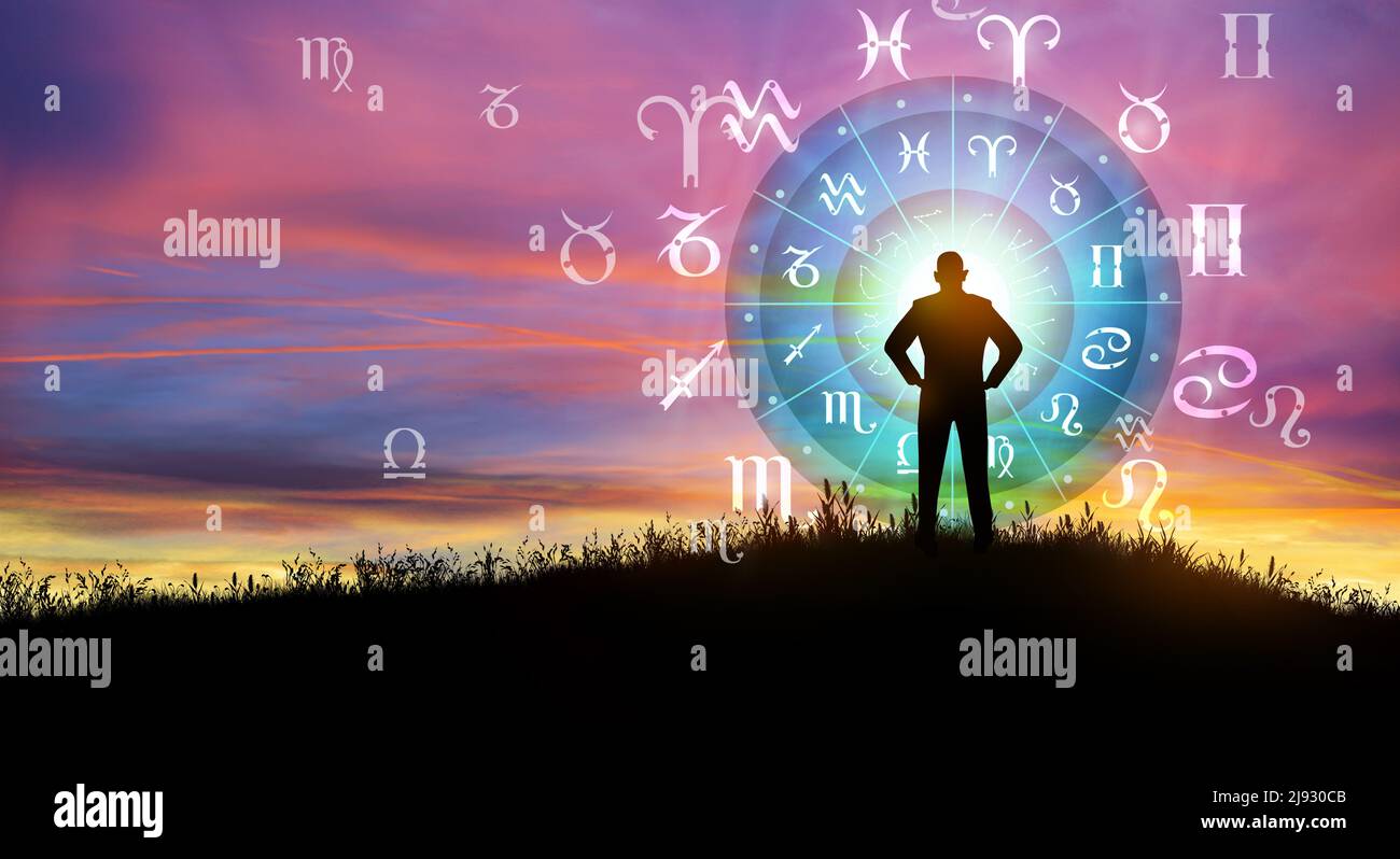 Zodiac man illustration hi-res stock photography and images - Alamy