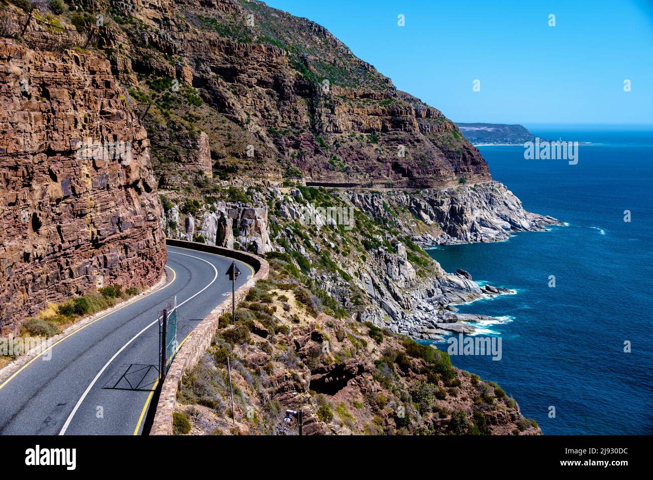 The Chapman's Peak Drive on the Cape Peninsula near Cape Town in South ...