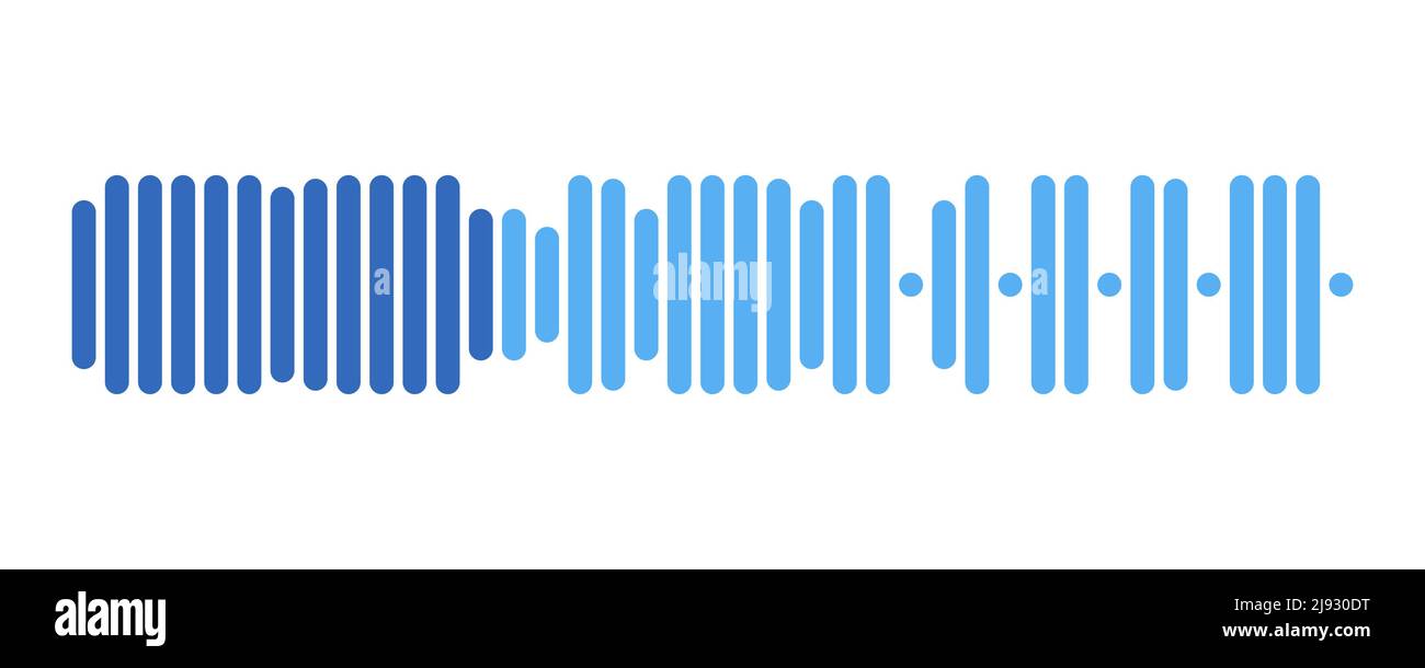 Recording of audio message template. UI element of audio record for ...
