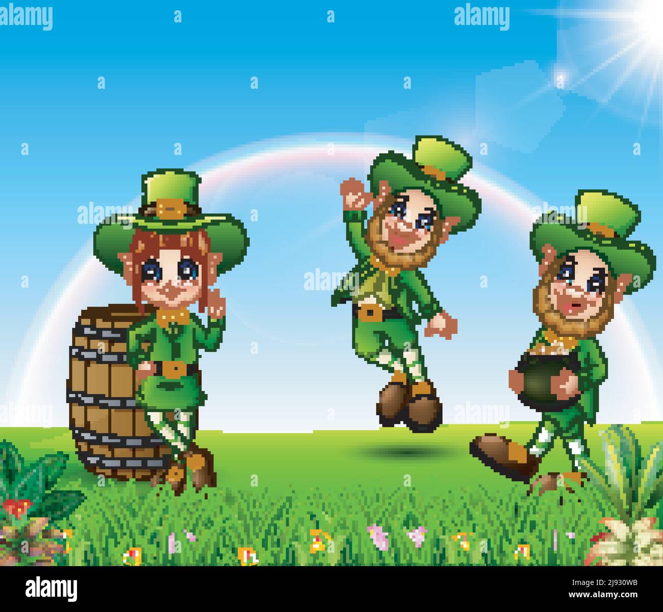 Boy in parade Stock Vector Images - Alamy