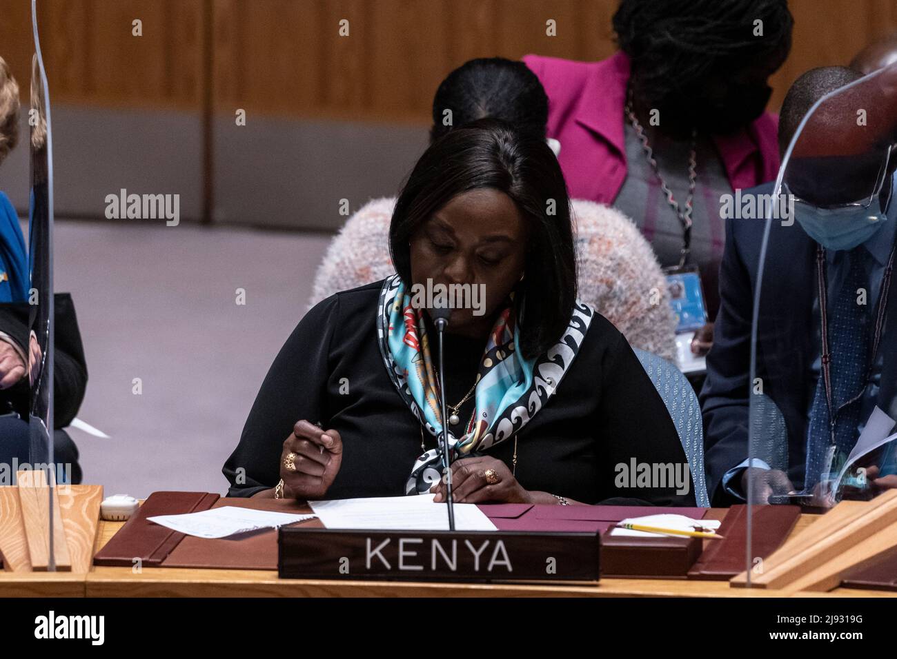 New York, NY - May 19, 2022: Raychelle Omamo, Cabinet Secretary for ...
