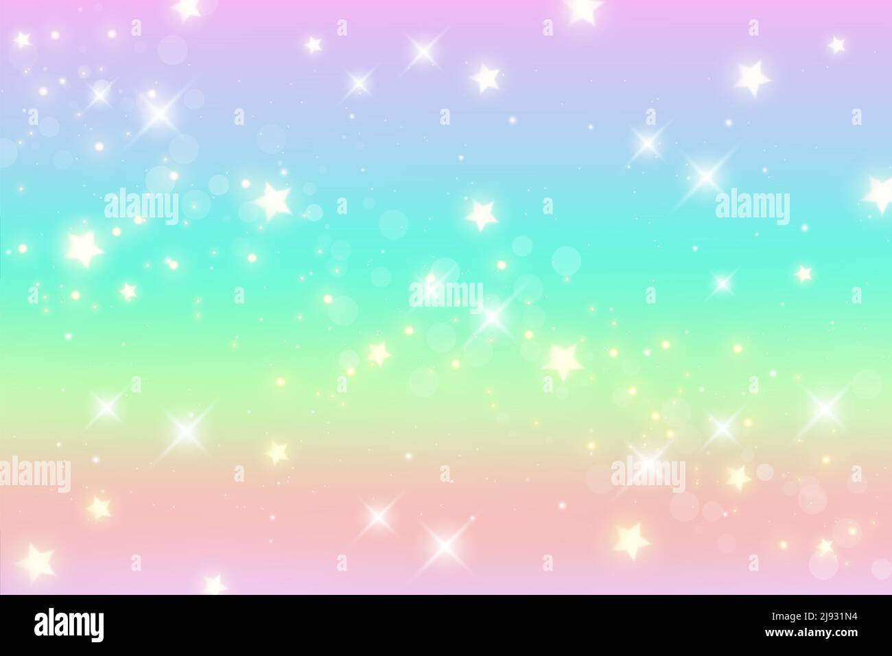 Rainbow Stars Wallpaper