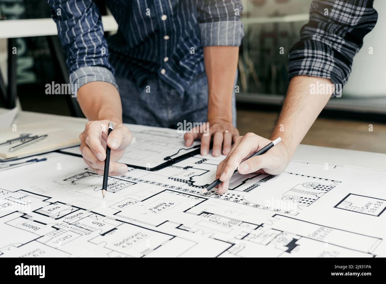 Engineers are helping to design work on blueprints and collaborate on ...