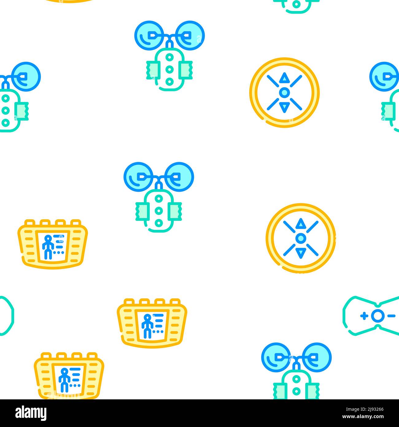 Ems Training Device Vector Seamless Pattern Stock Vector Image & Art ...