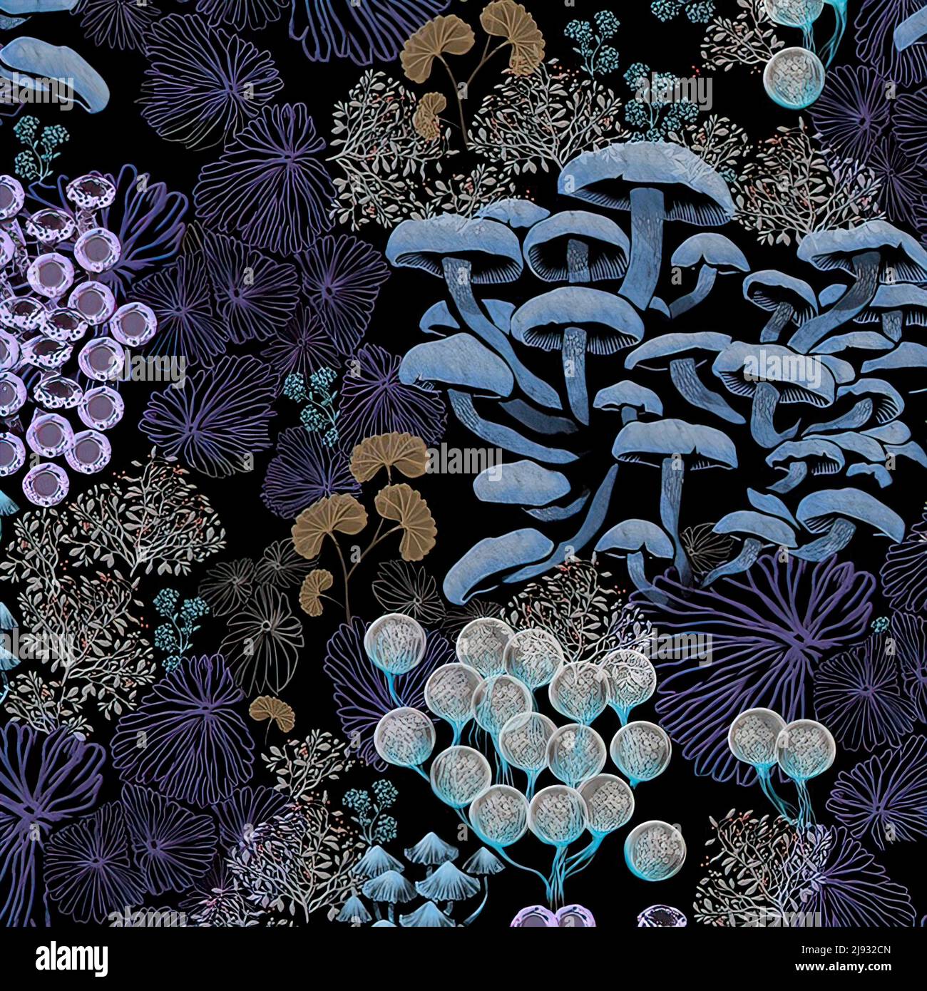 Textile and wallpaper patterns. A printable digital illustration work ...