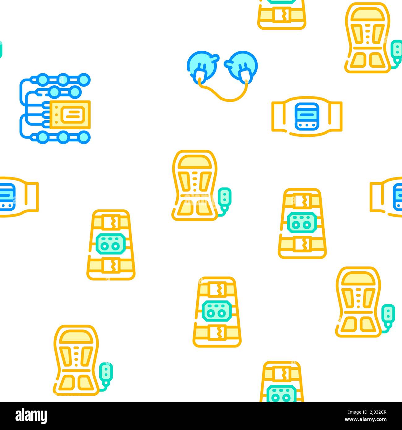 Ems Training Device Vector Seamless Pattern Stock Vector Image & Art ...