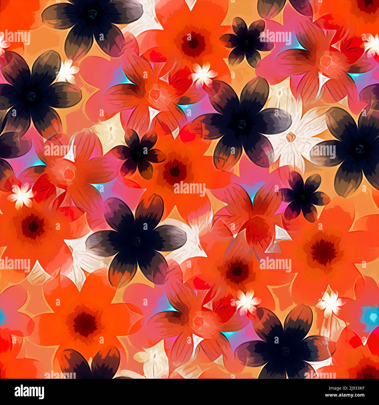 Textile and wallpaper patterns. A printable digital illustration work ...