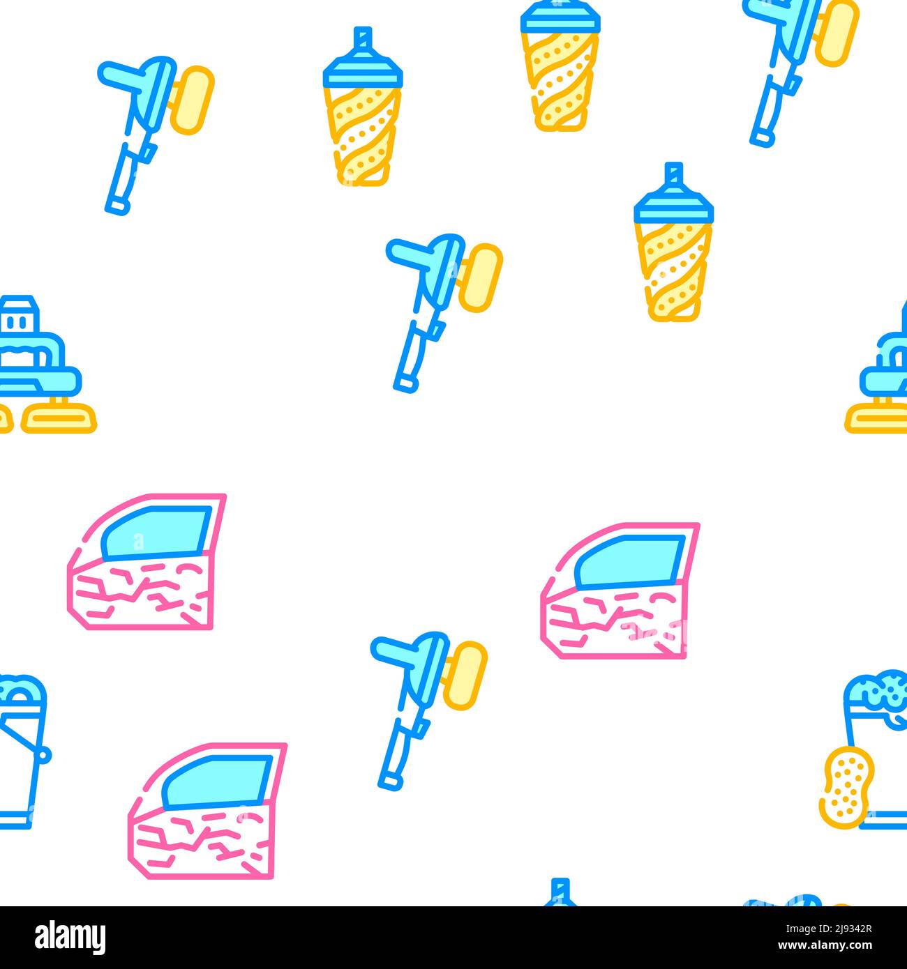 Car Polishing Tool Vector Seamless Pattern Stock Vector Image & Art - Alamy