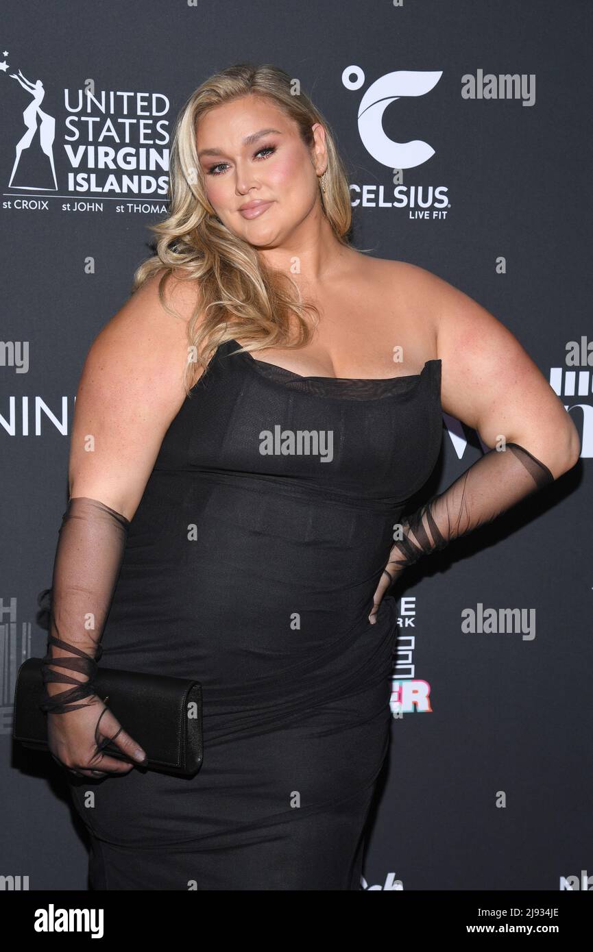 Hunter McGrady attends the Sports Illustrated Swimsuit Celebrates 2022 ...