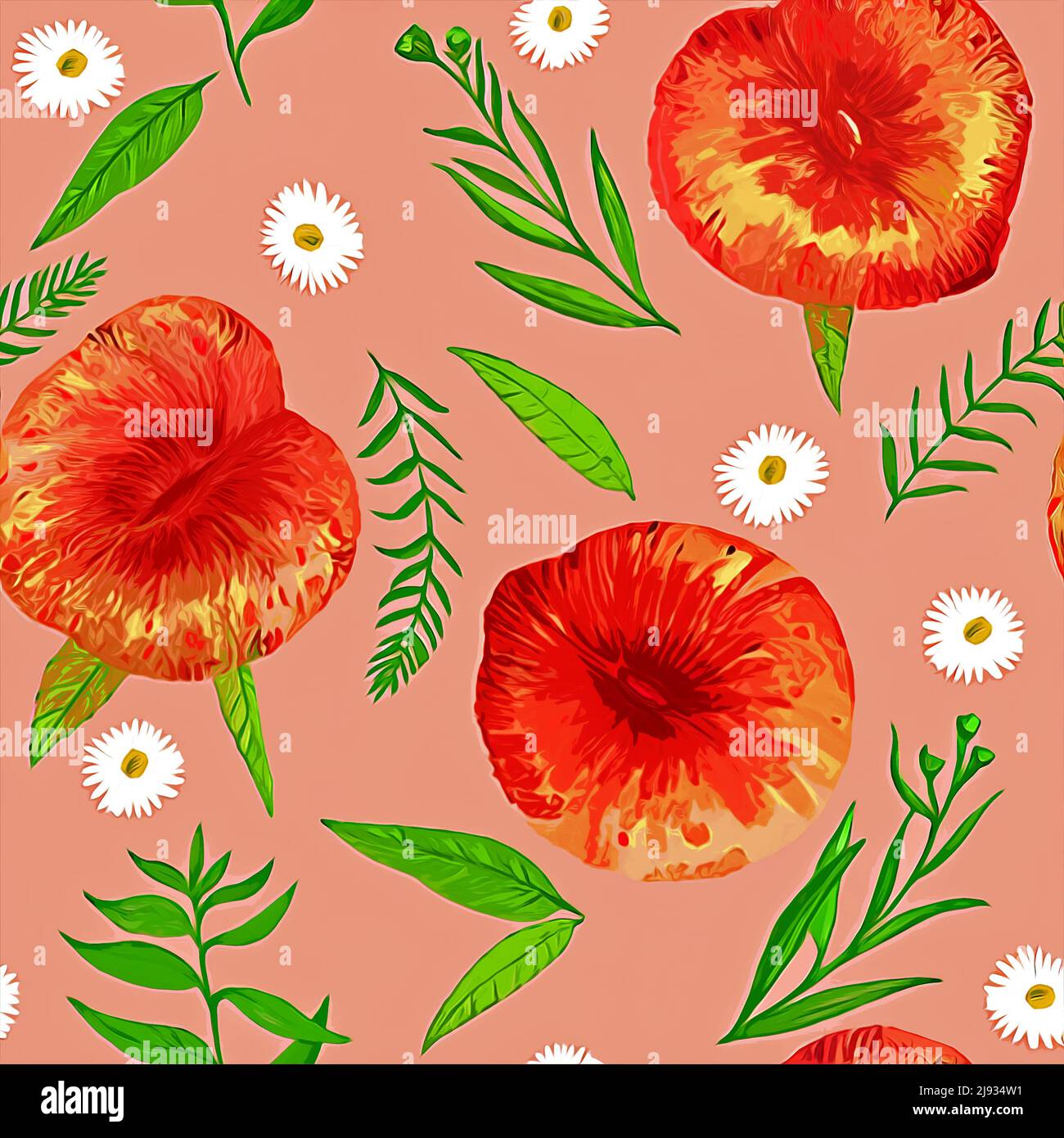Textile and wallpaper patterns. A printable digital illustration work ...