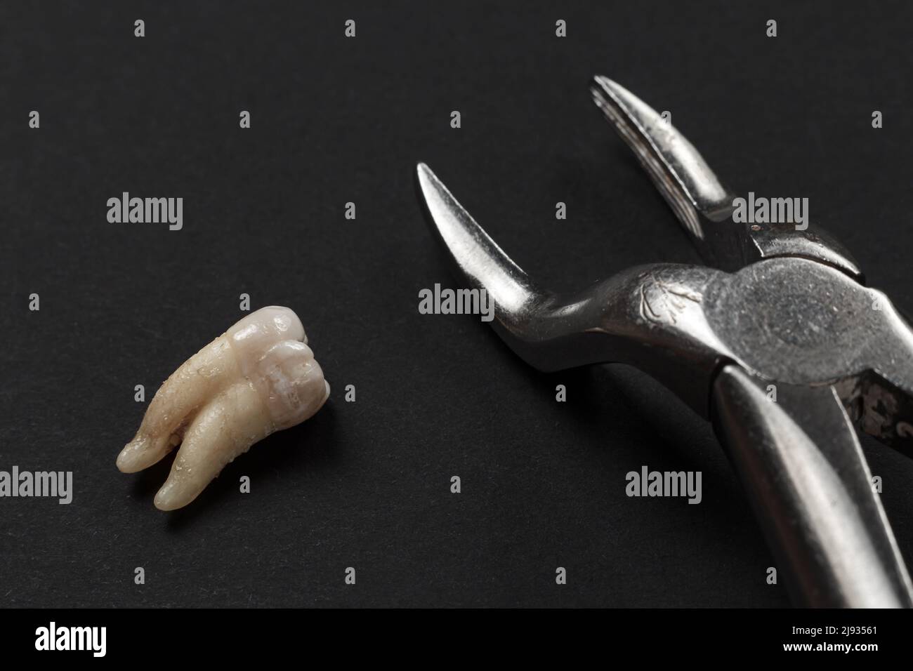 Metal dental instruments for teeth dental care Stock Photo - Alamy