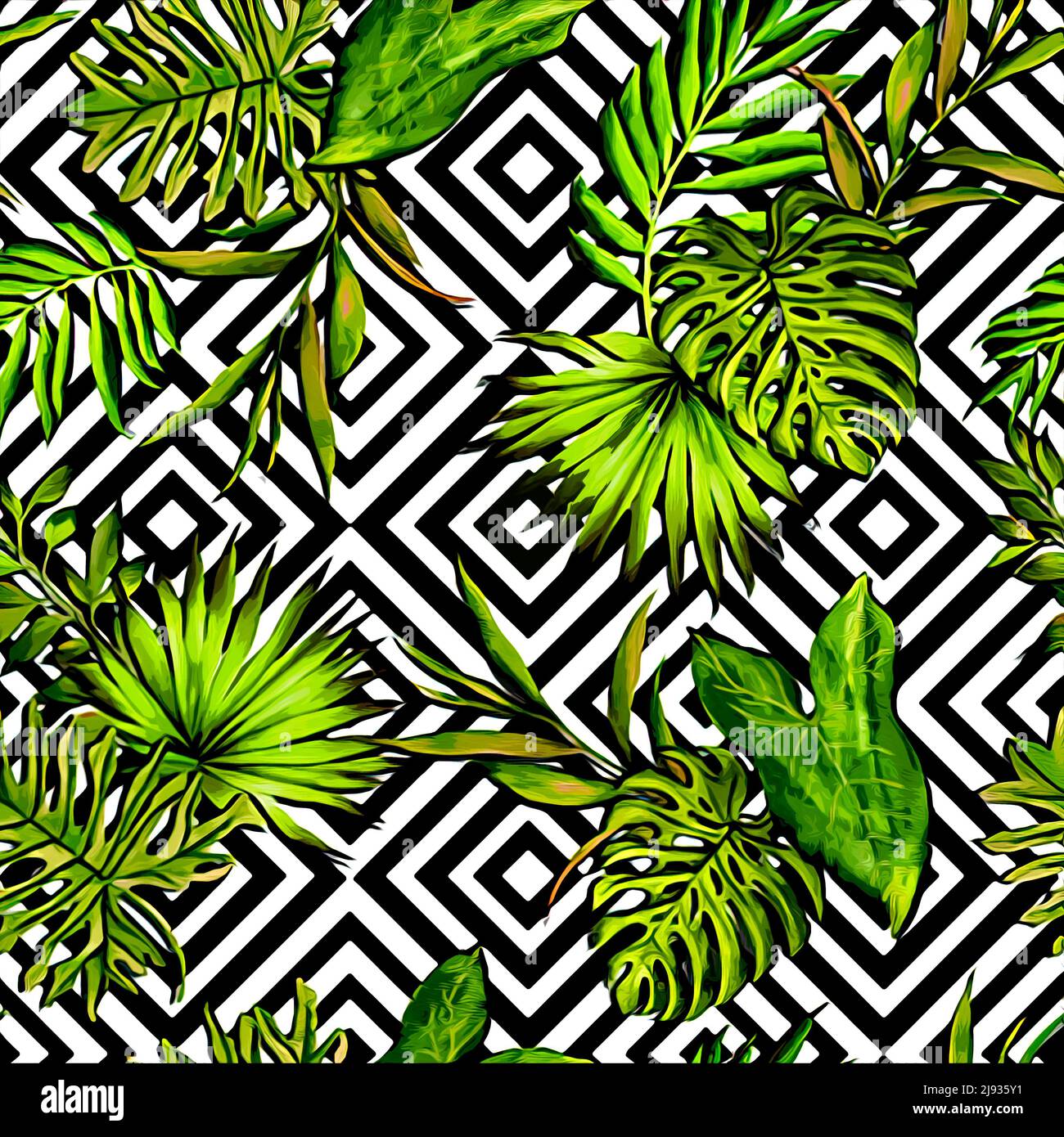 Textile and wallpaper patterns. A printable digital illustration work ...