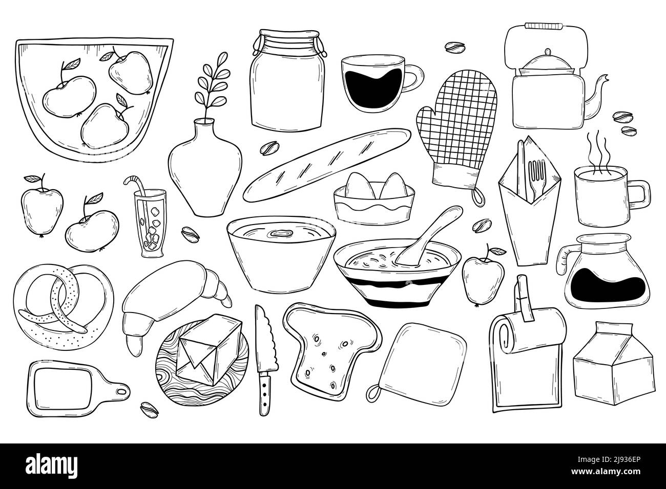 Food storage utensils Stock Vector Images - Alamy