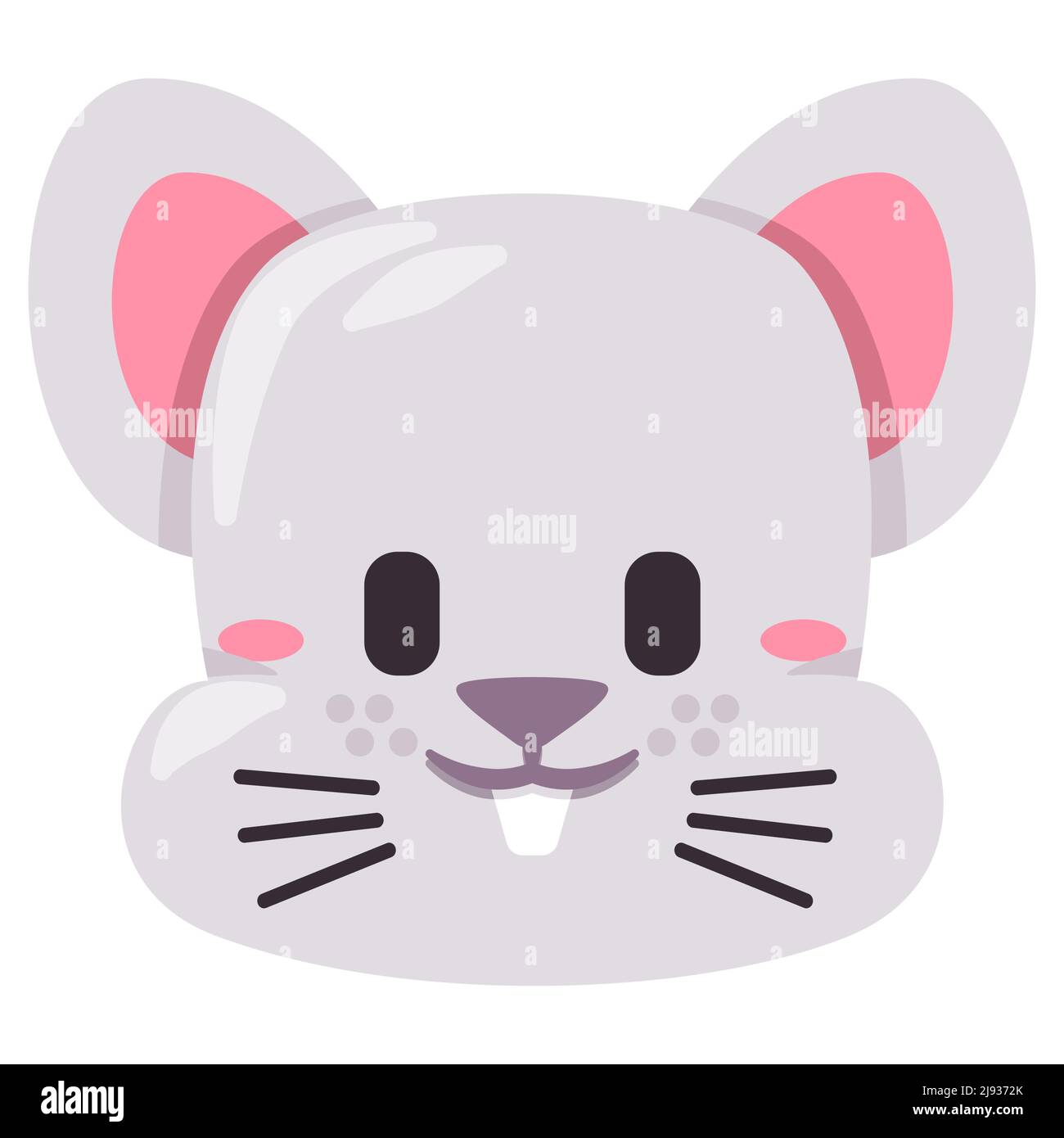 Mouse rat face mask illustration smile head wild animal smile and shape ...