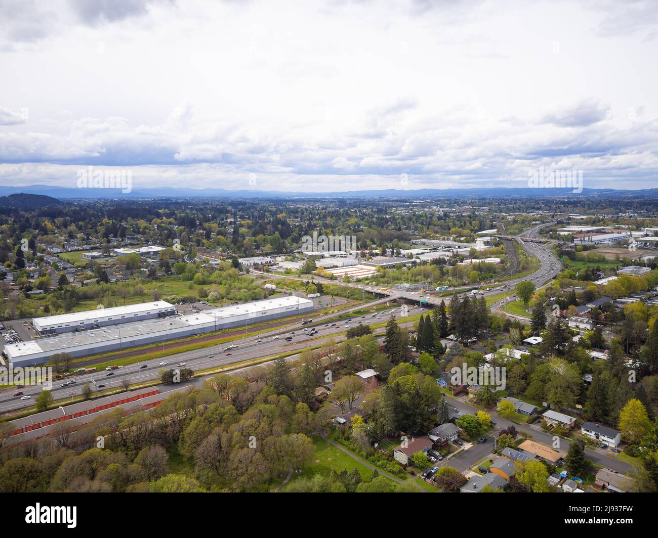 Highway outside the city hi-res stock photography and images - Alamy