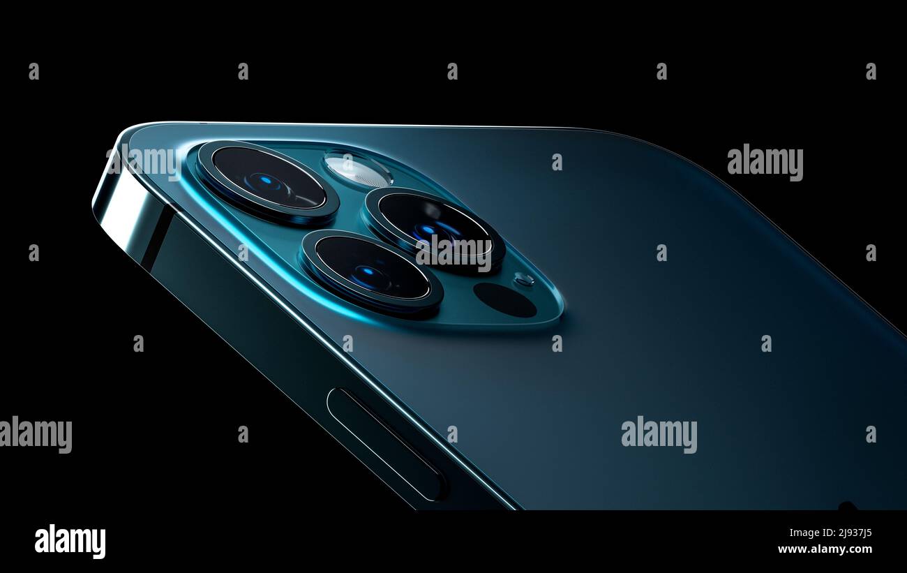 dramatic elegant luxury 3d render of modern smartphone mobile phone for ...