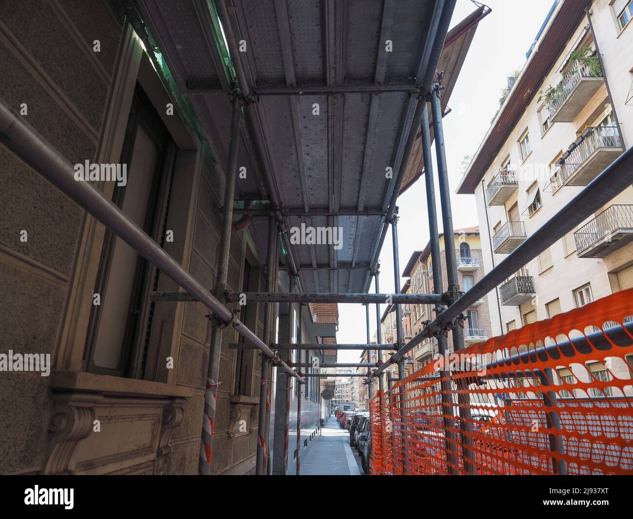 temporary pipes and joints scaffolding for construction works at ...