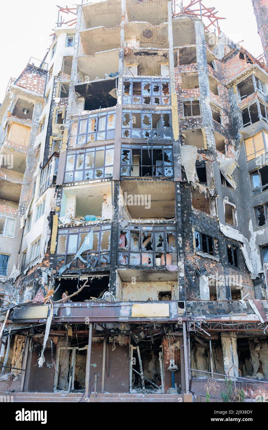 May 19, 2022, Ukraine, Kyiv region, the city of Irpen. The war of ...