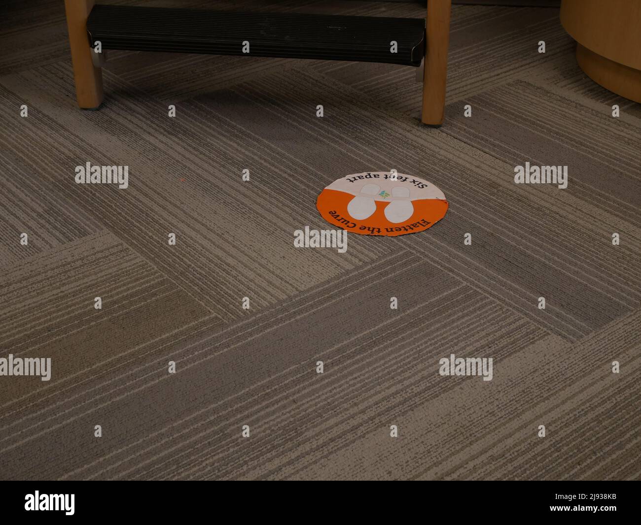 Covid seating signage Stock Photo - Alamy