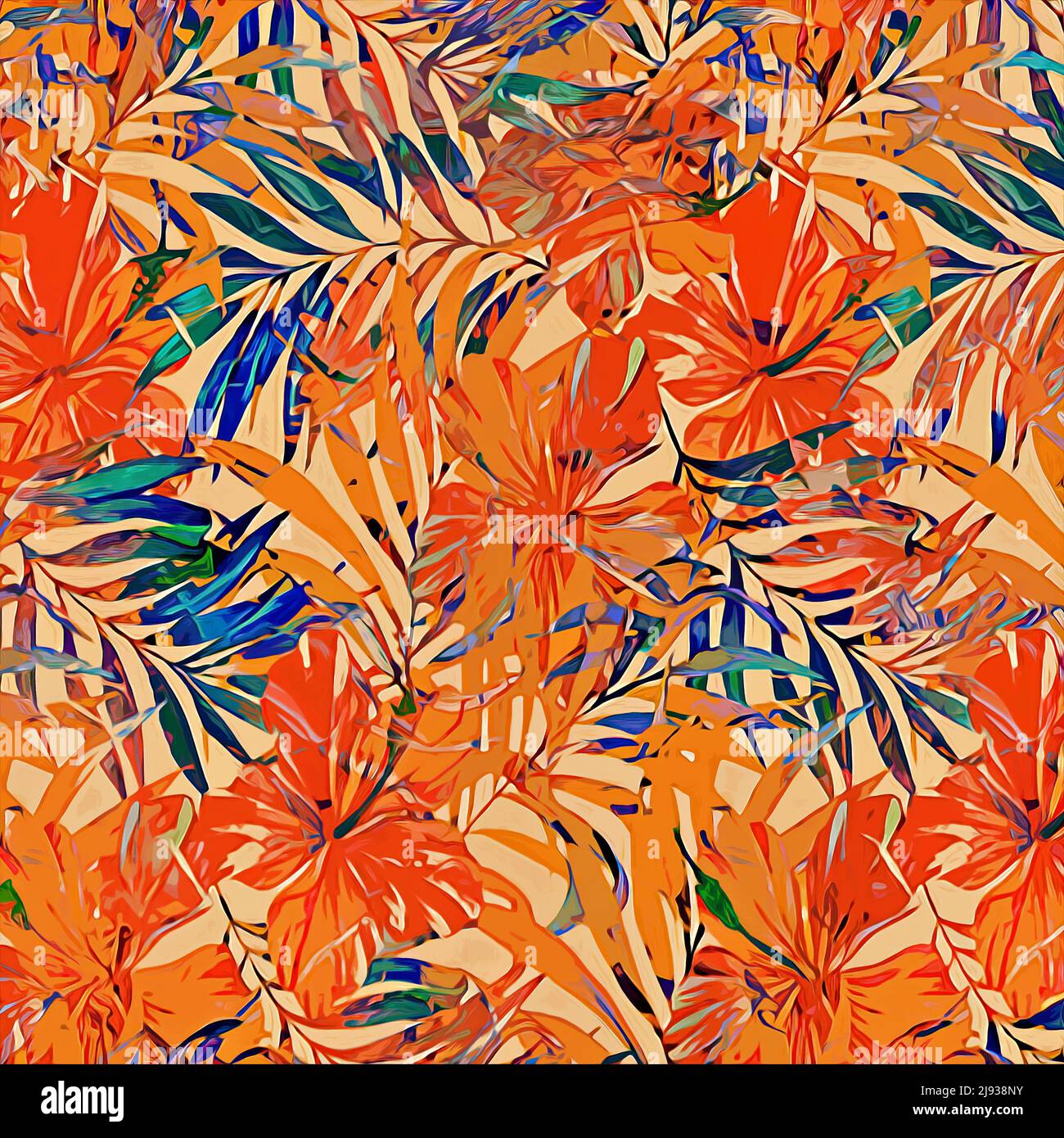 Textile and wallpaper patterns. A printable digital illustration work ...